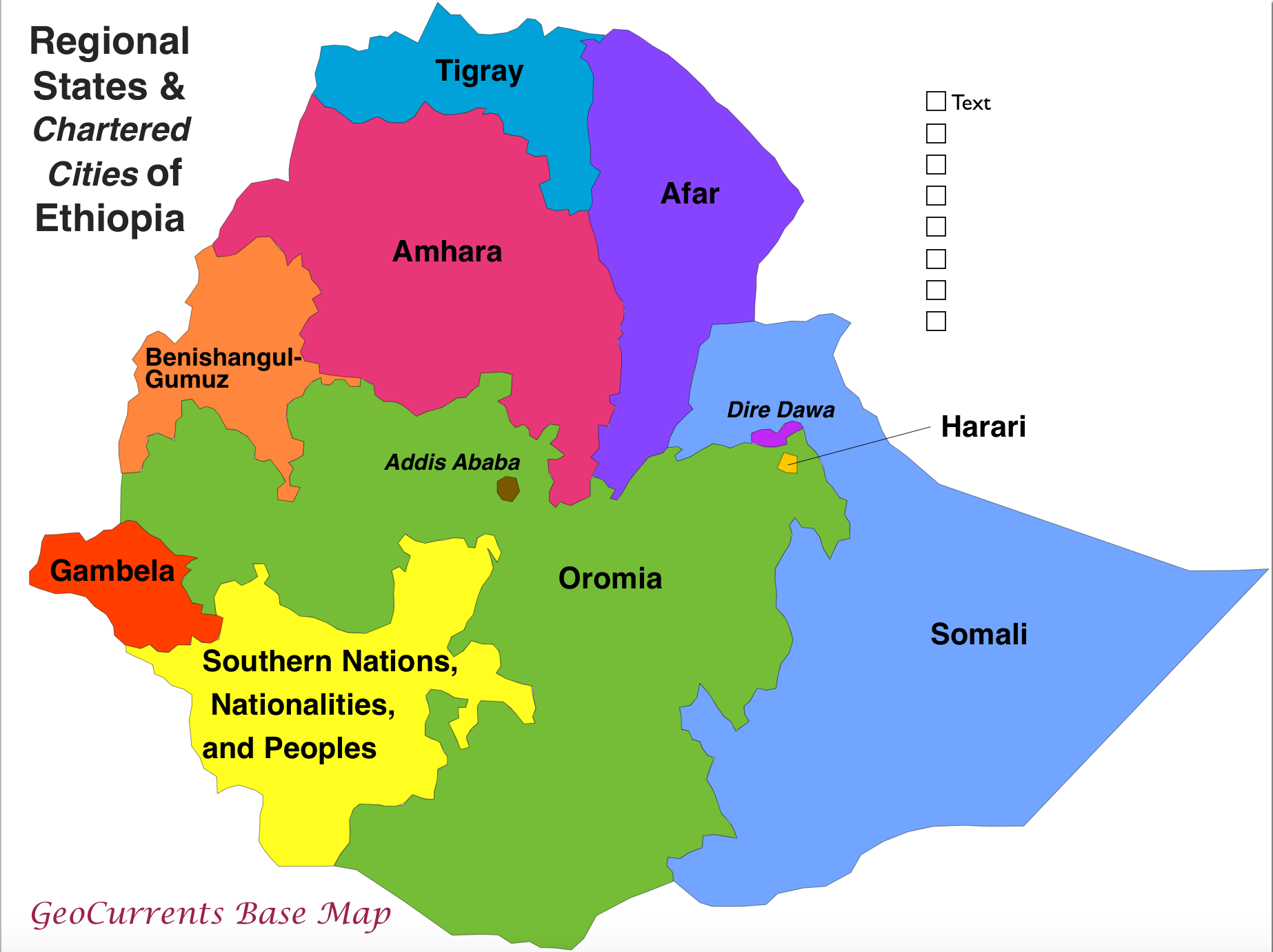 List Of Zones Of Ethiopia Ethiopia Regions Map EBRX List Of Zones Of Ethiopia Ethiopia Regions Map EBRX