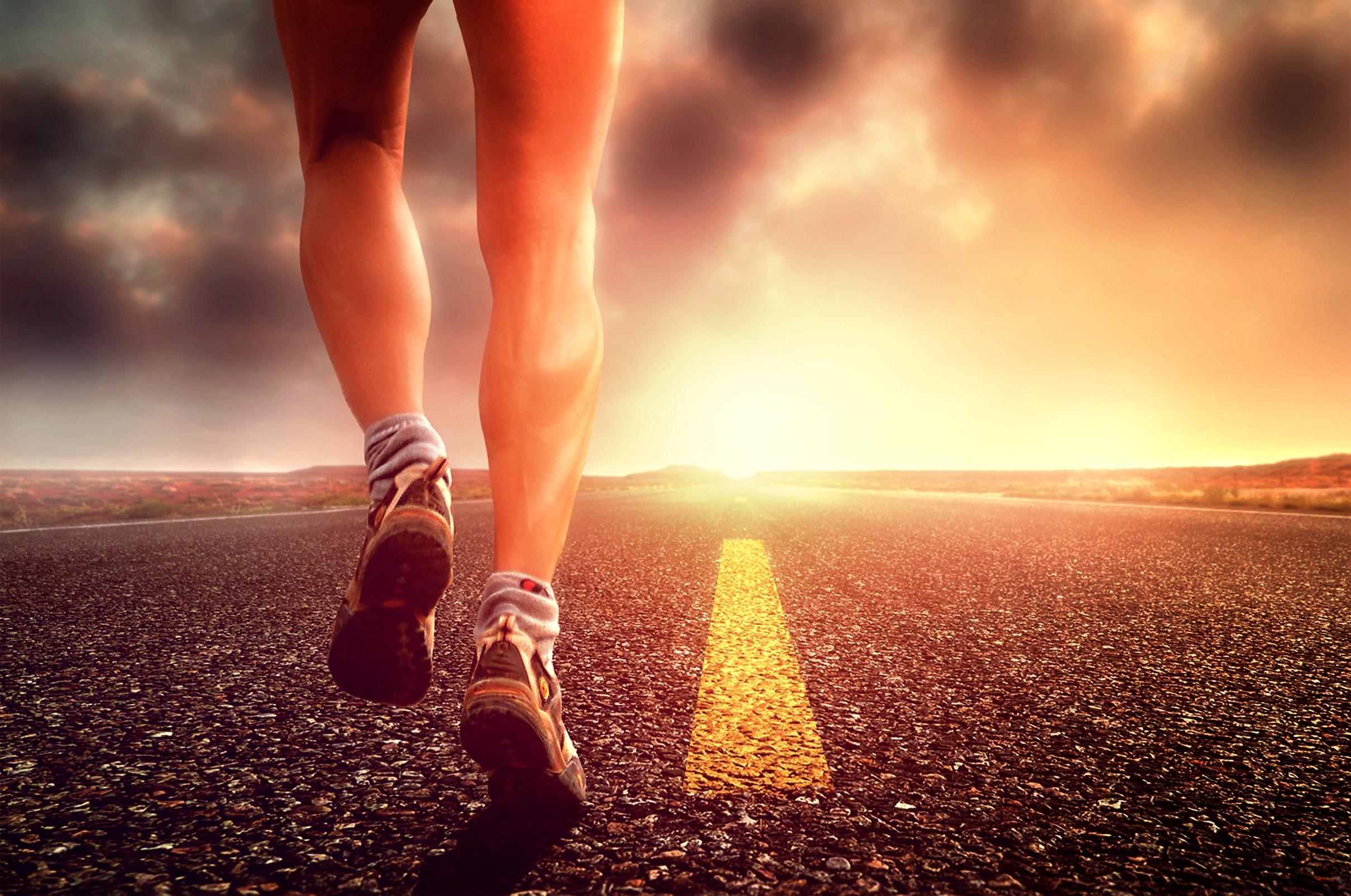 Free Photo Hit The Road Long Distance Runner On The Road