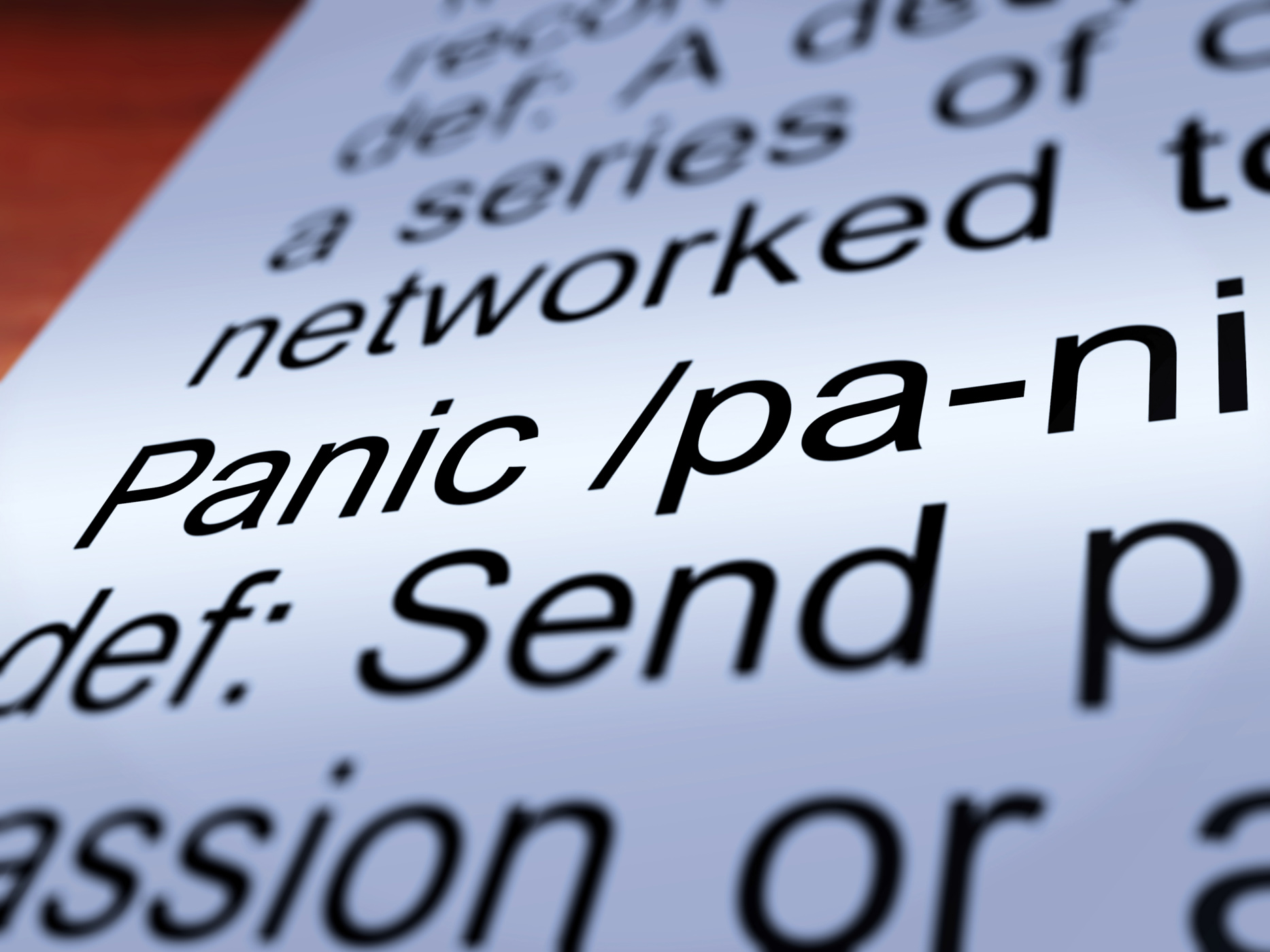 Free Photo Panic Definition Closeup Showing Hysteria Alert Horror 