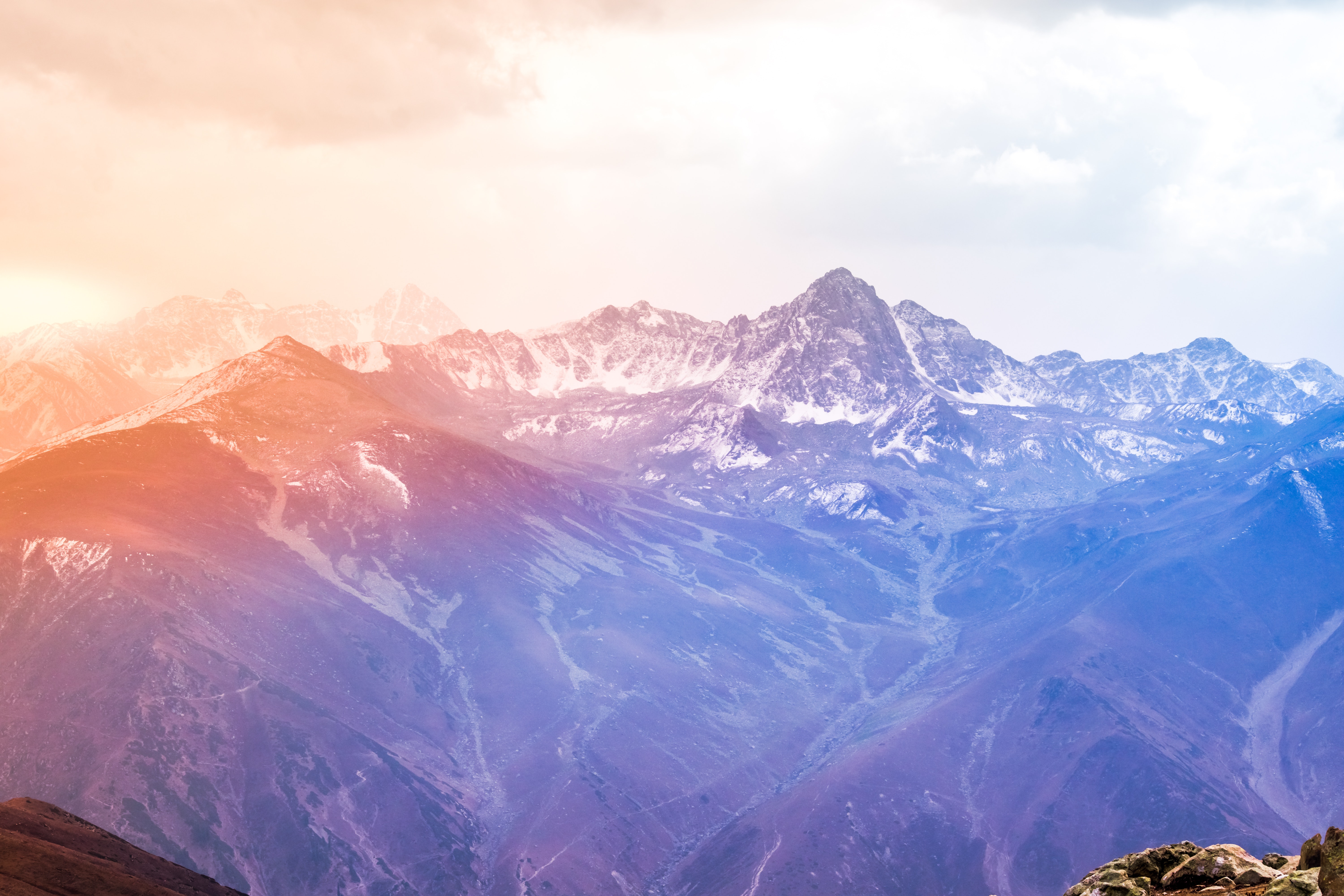 Free Photo Rocky Mountain Altitude Mountains Sunrise Free